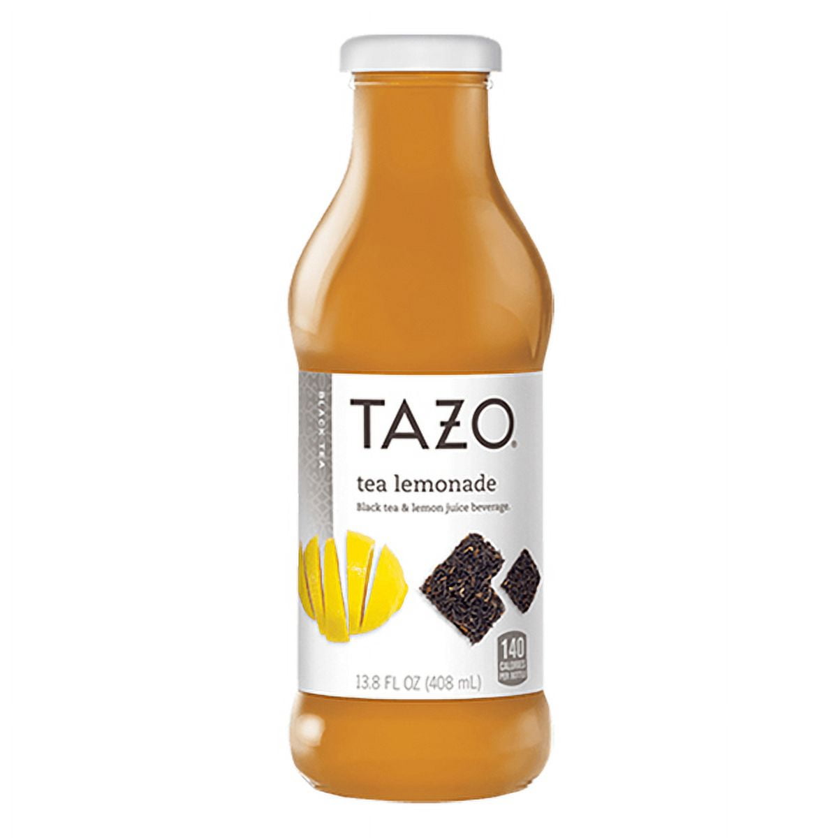 Tazo Tea Lemonade Black Tea 13.8 oz Glass Bottles - Pack of 12 ...
