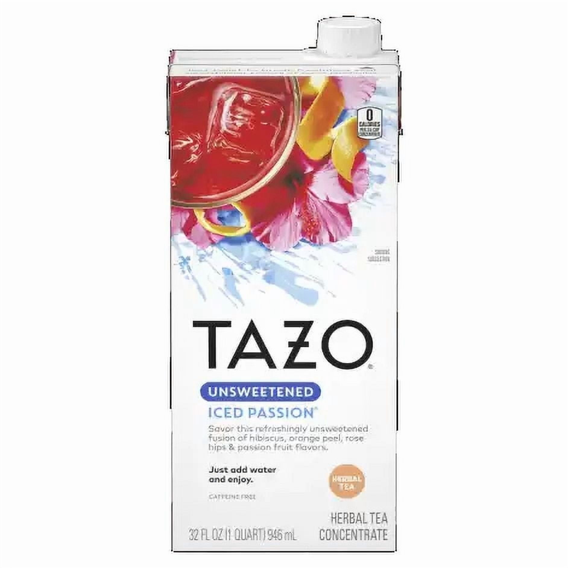 Tazo Unsweetened Passion Concentrate Tea - 32 fl oz Pack of 2 - Walmart.com