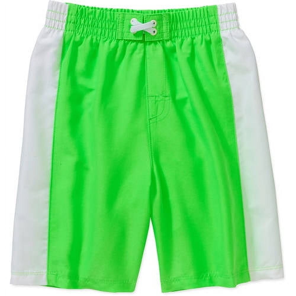 Ocean Pacific Glow Green w/ White Side Stripe Swim Short Trunk - 3T ...