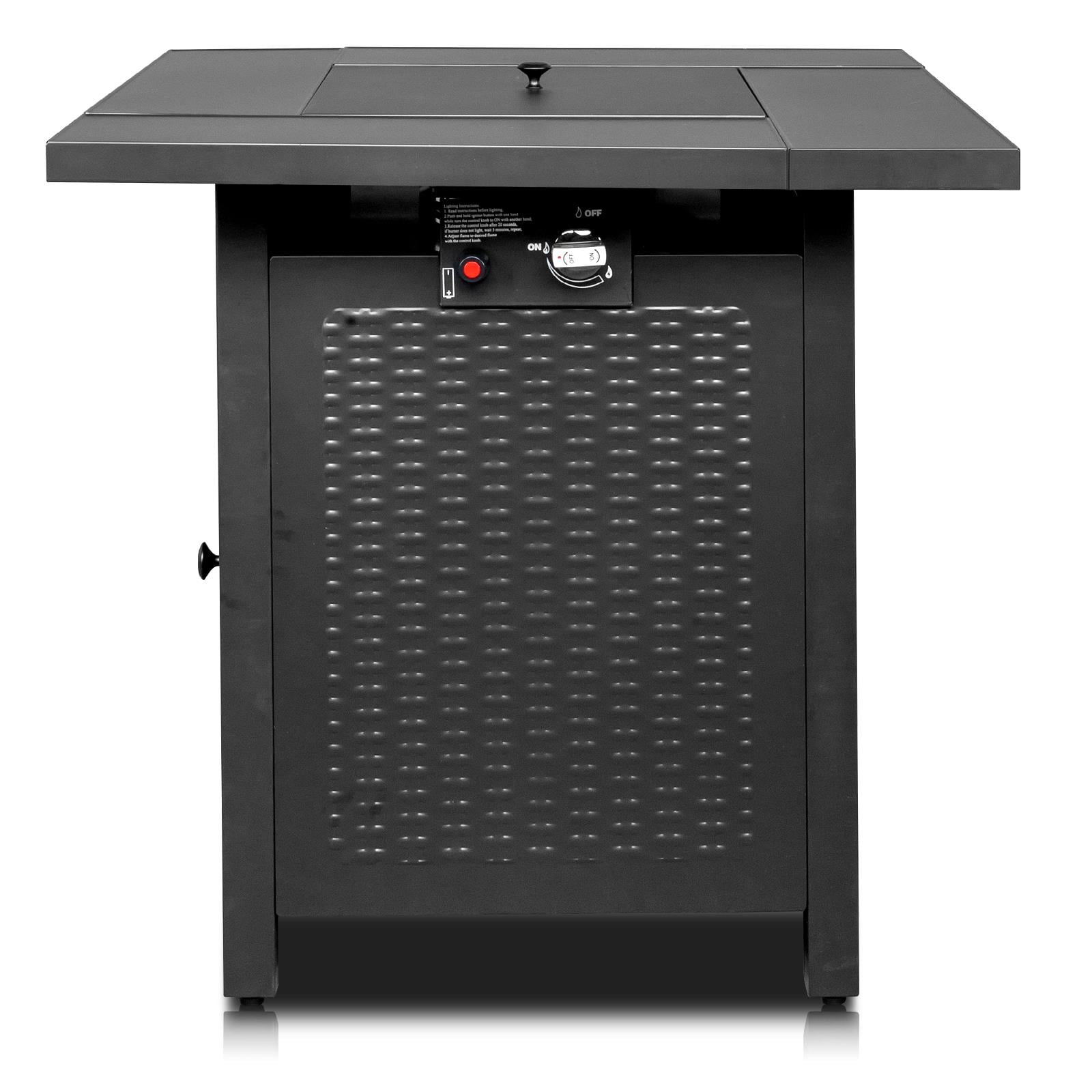 Tbboys 28-Inch Outdoor Propane Fire Pit - 2 in 1 Fire Table with ...
