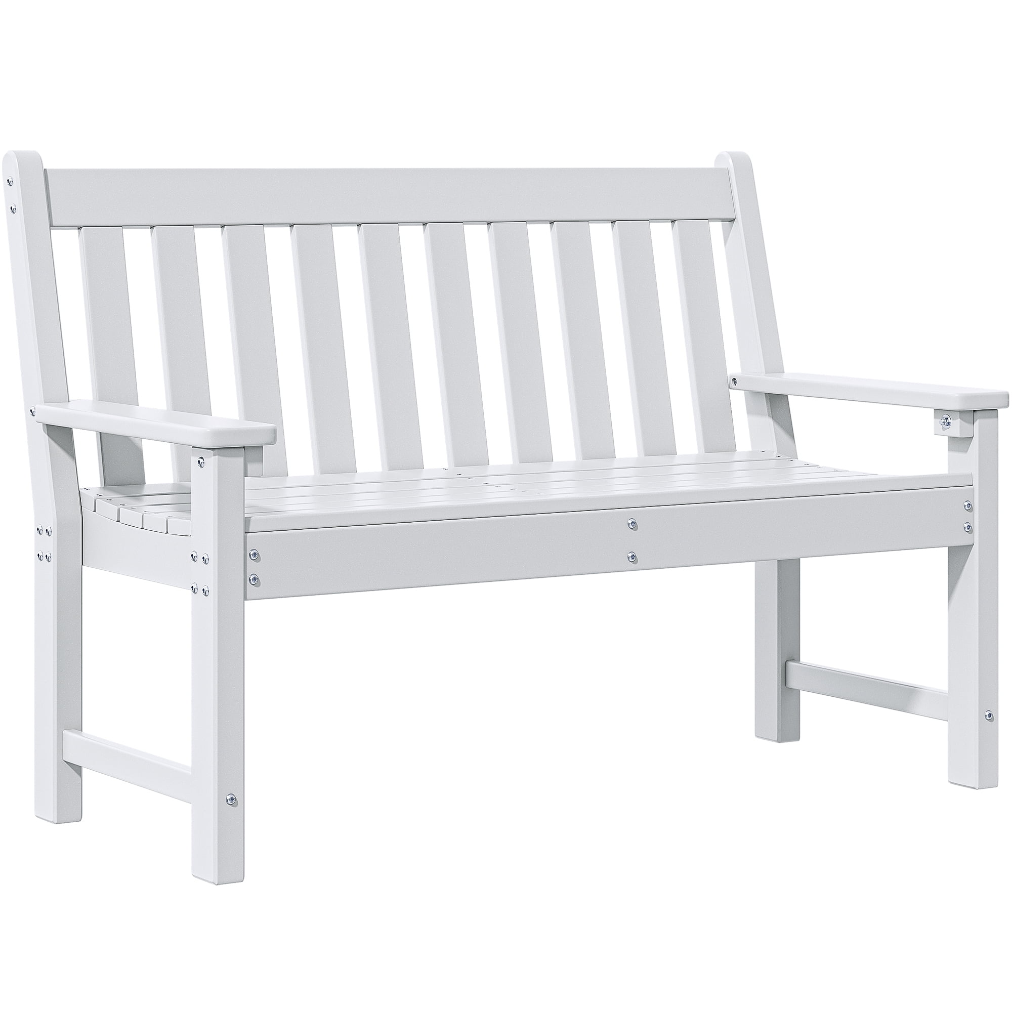 Tbboys Garden Bench, All Weather Outdoor Bench for 2-3 Persons, Fade ...