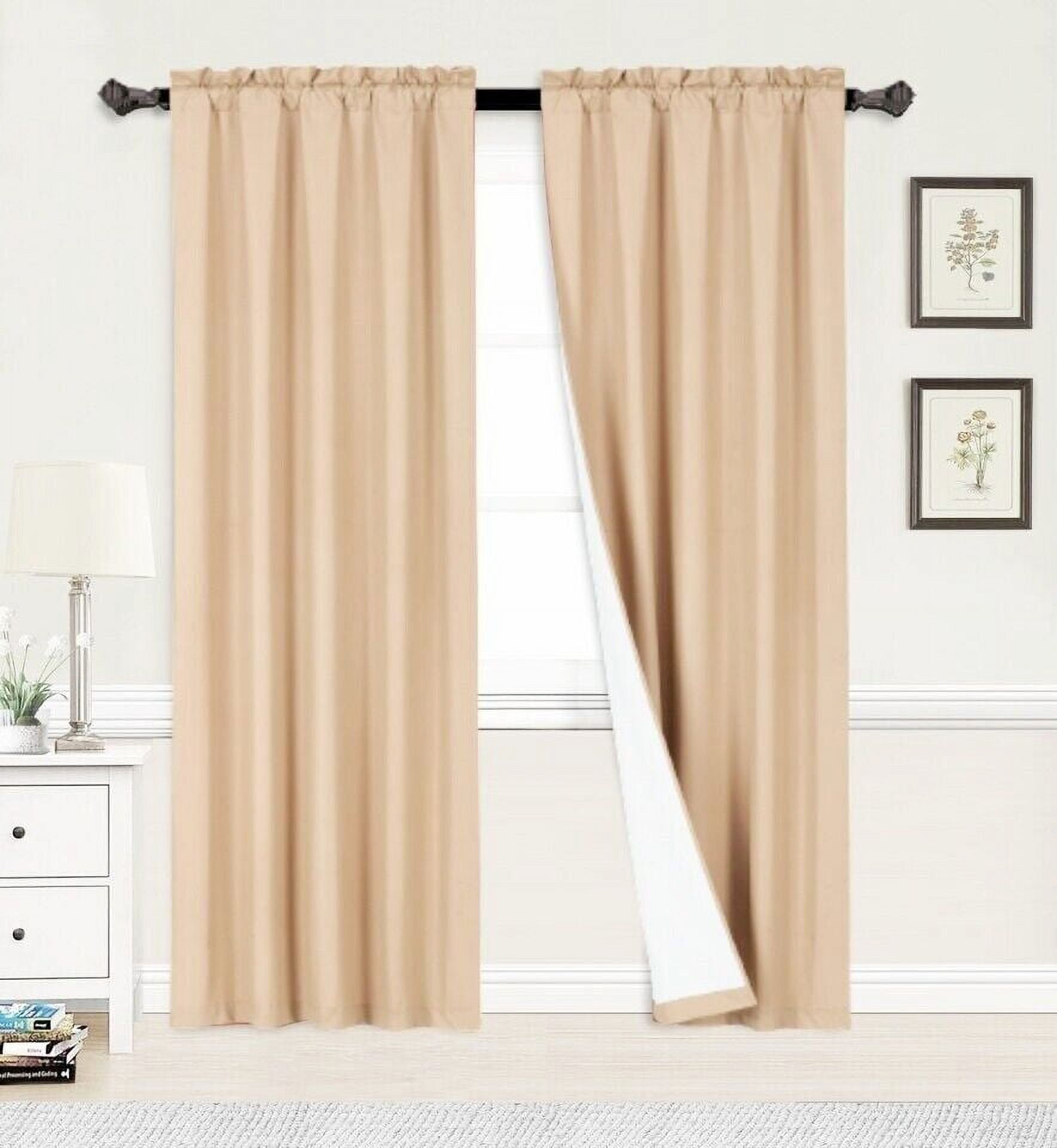 Tbboys light blocking window curtain panel microfiber mate blackout ...