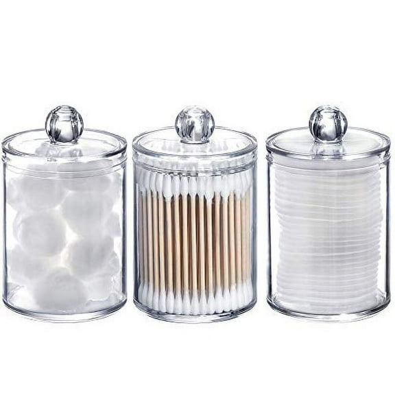 Clear Plastic Cotton Pad Storage Box with U-Shaped Slot, Makeup ...