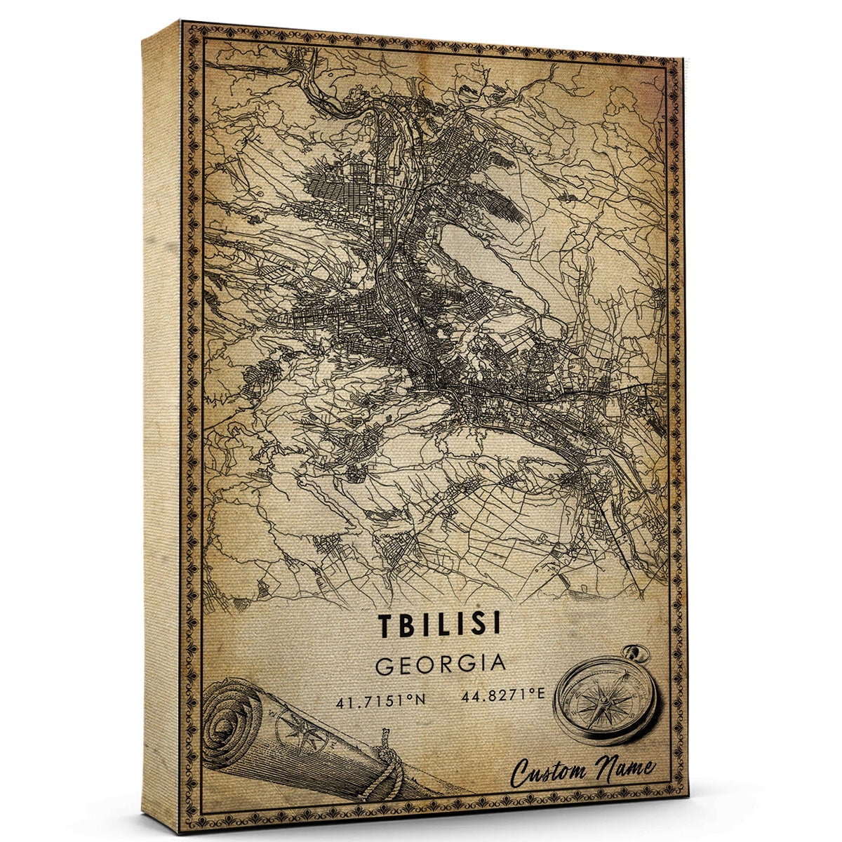 Tbilisi Map Poster, Georgia Map Art Poster, Canvas, Tbilisi Map City ...