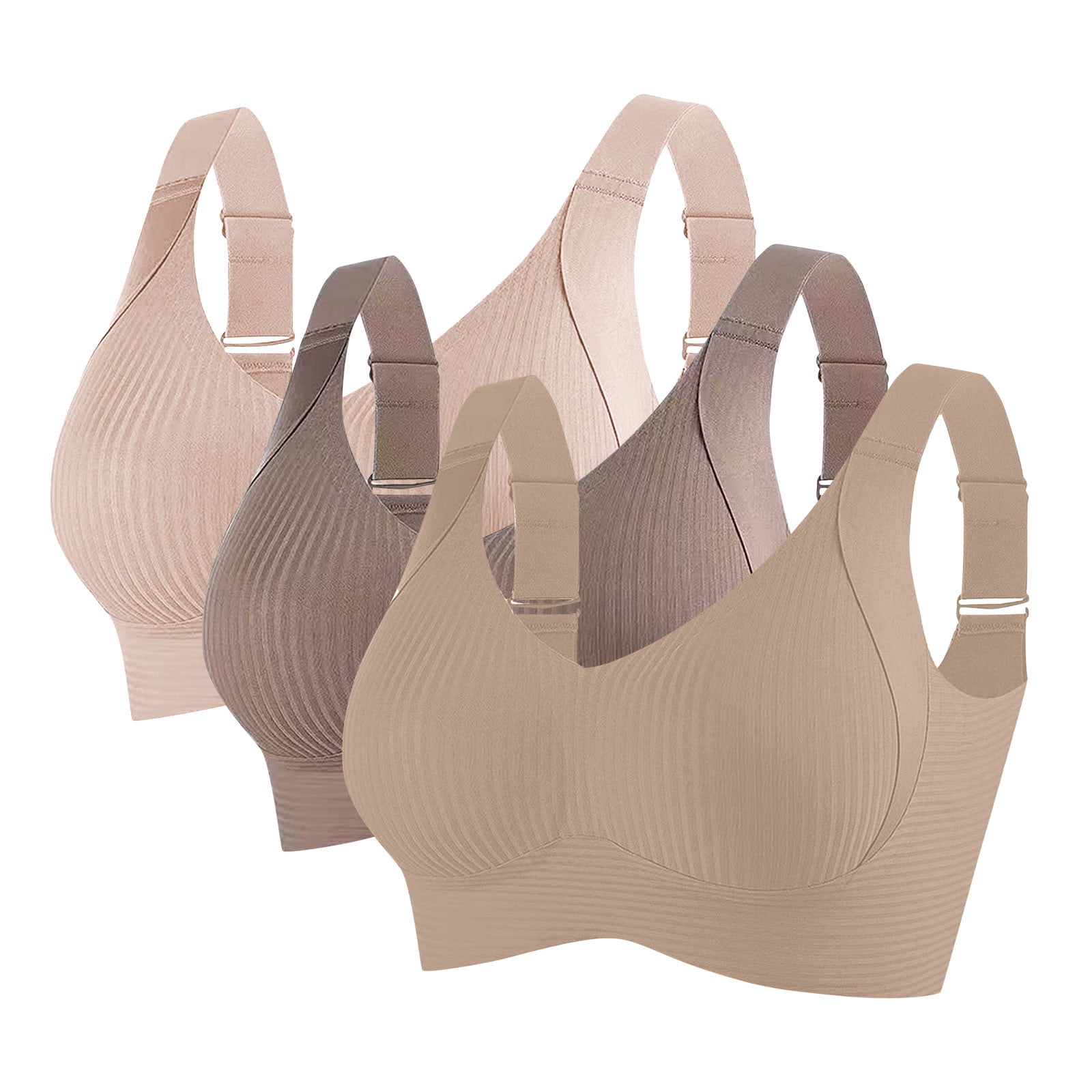 Tbopshirt Sports Bras for Women,Womens Sports Bras,3PCS Seamless Bras ...