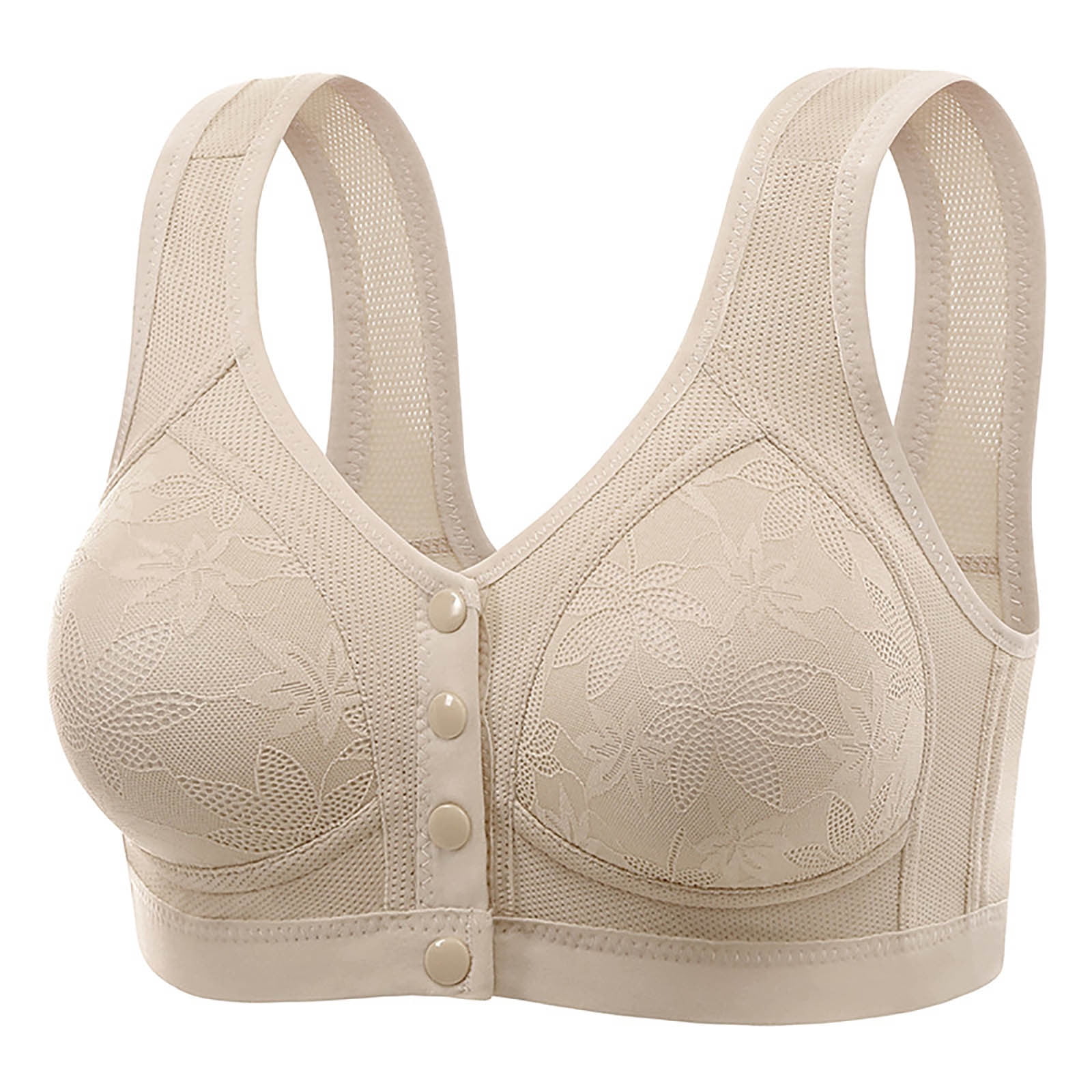 Tbopshirt Front Closure Wireless Bra,Push Up Wireless Bras,New Thin ...