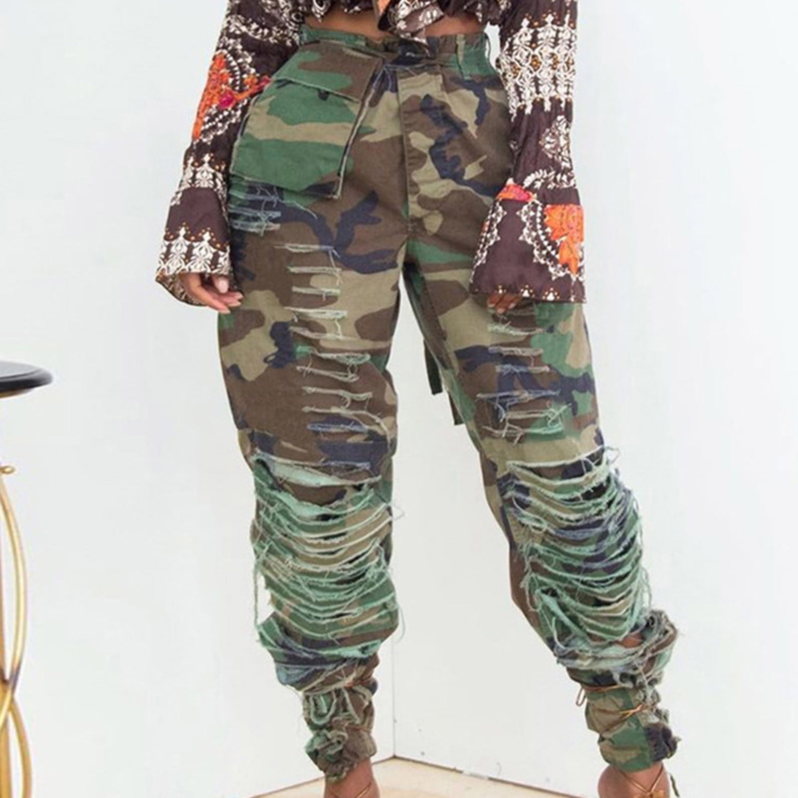 Tbopshirt Linen Pants for Women Street Style Fashion Design Sense Multi ...