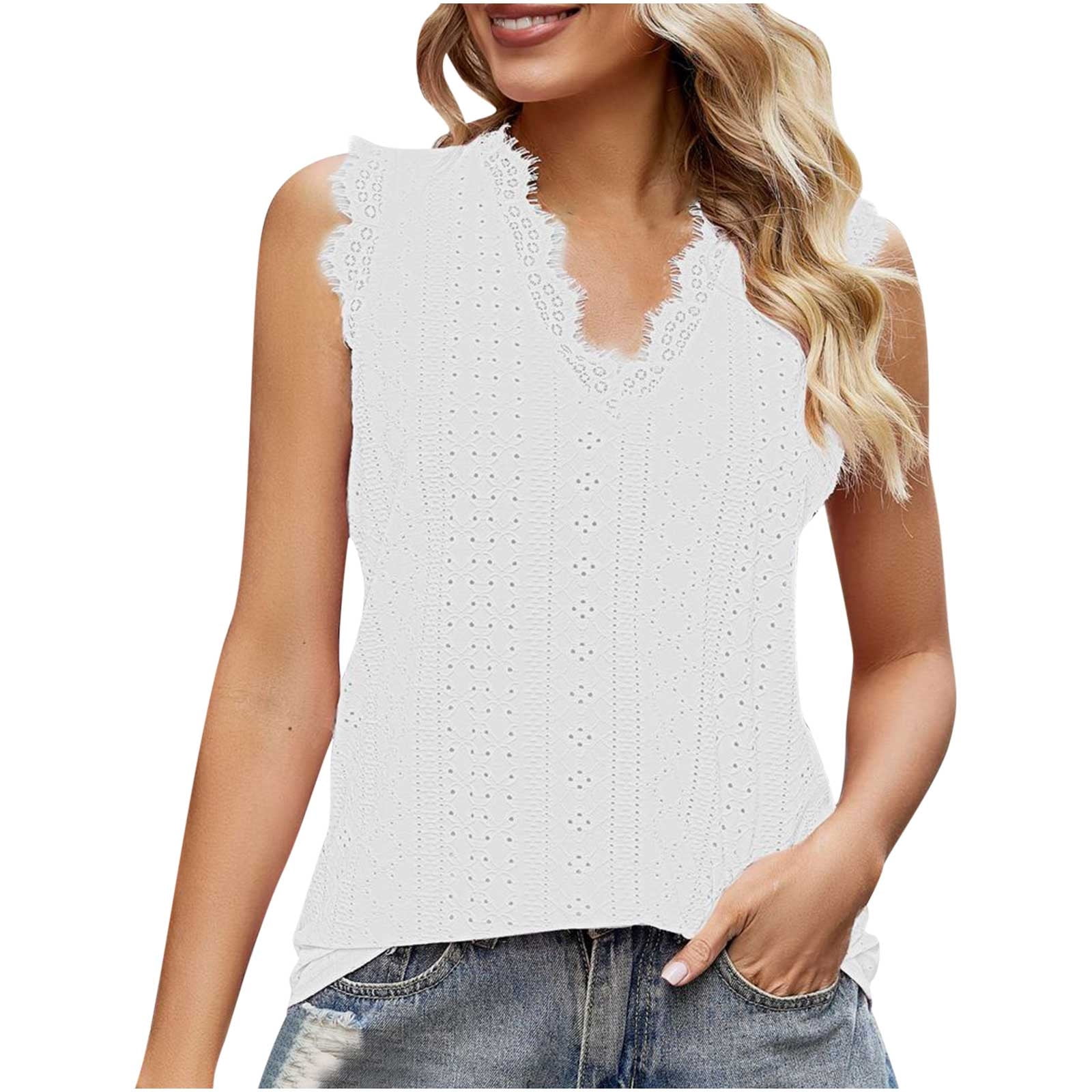 Tbopshirt Tank Tops for Women,Womens tops,Fashion Women's Summer V-Neck ...