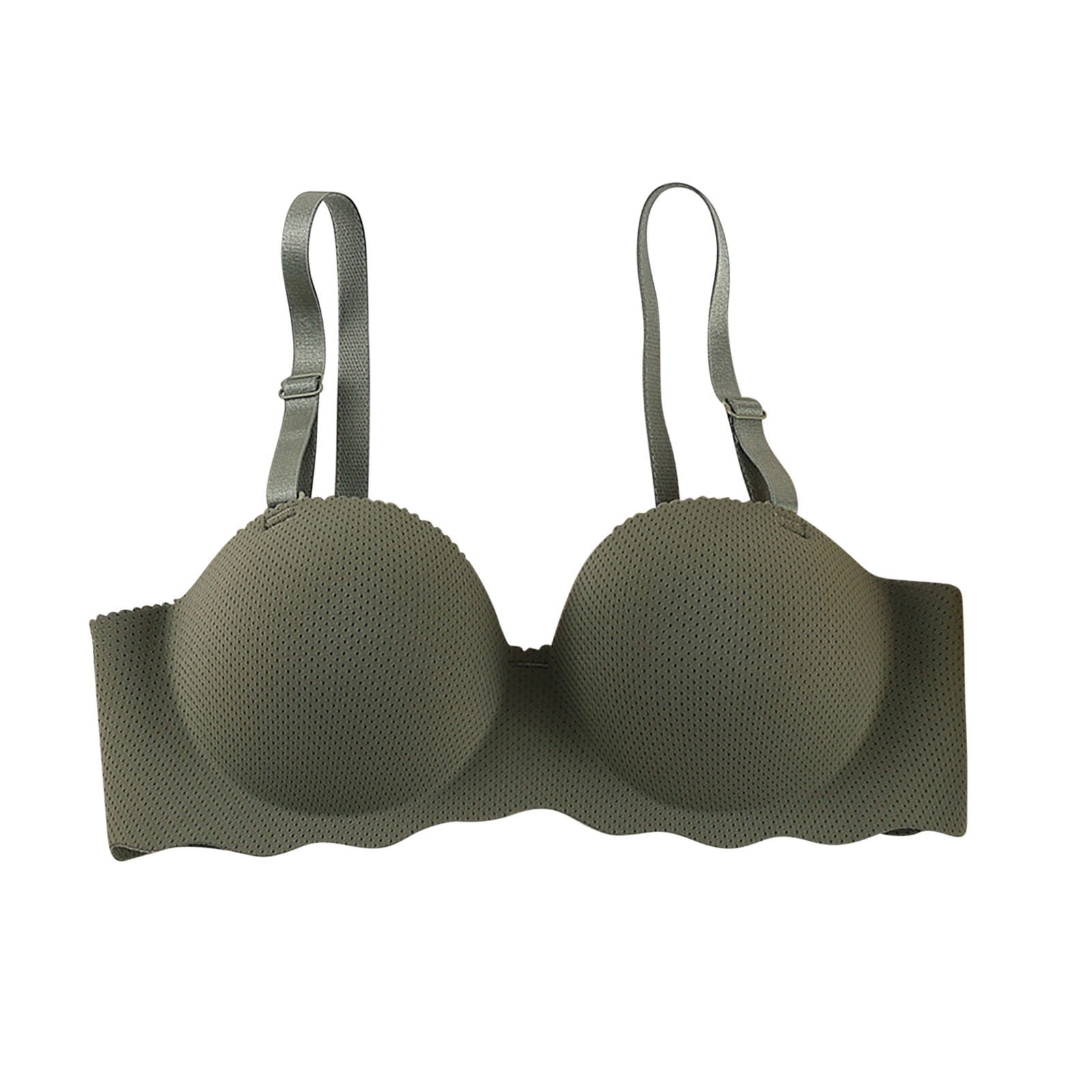 Tbopshirt Wireless Bras for Women Plus Size Clearance,Stretch Push-Up ...
