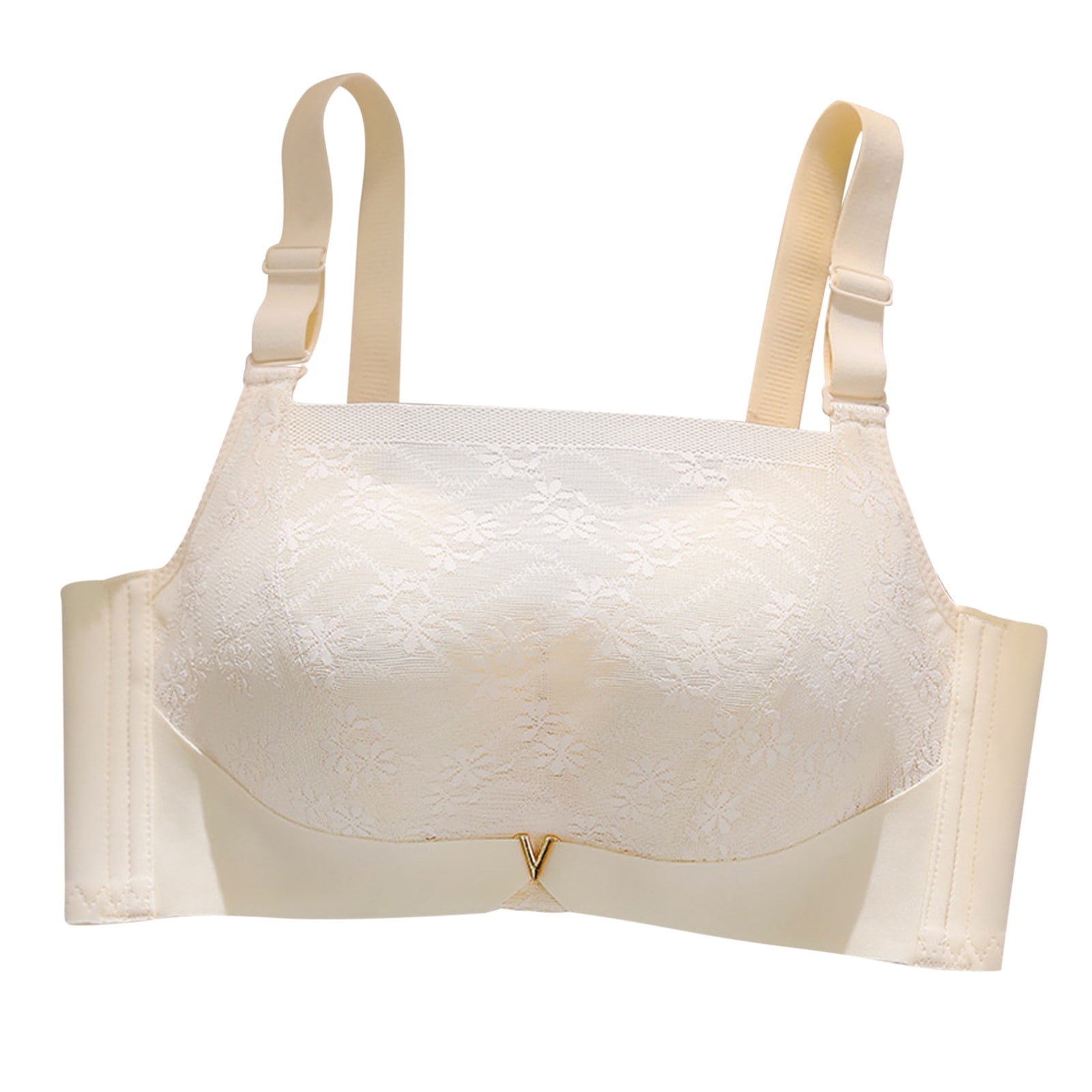 Tbopshirt Wireless Bras for Women Plus Size Clearance,Stretch Push-Up ...