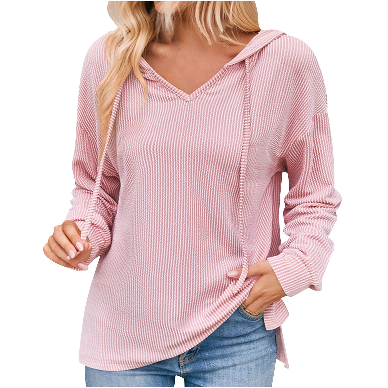 Tbopshirt Womens Sweaters with Hood,Fall Sweaters for Women,Wave ...