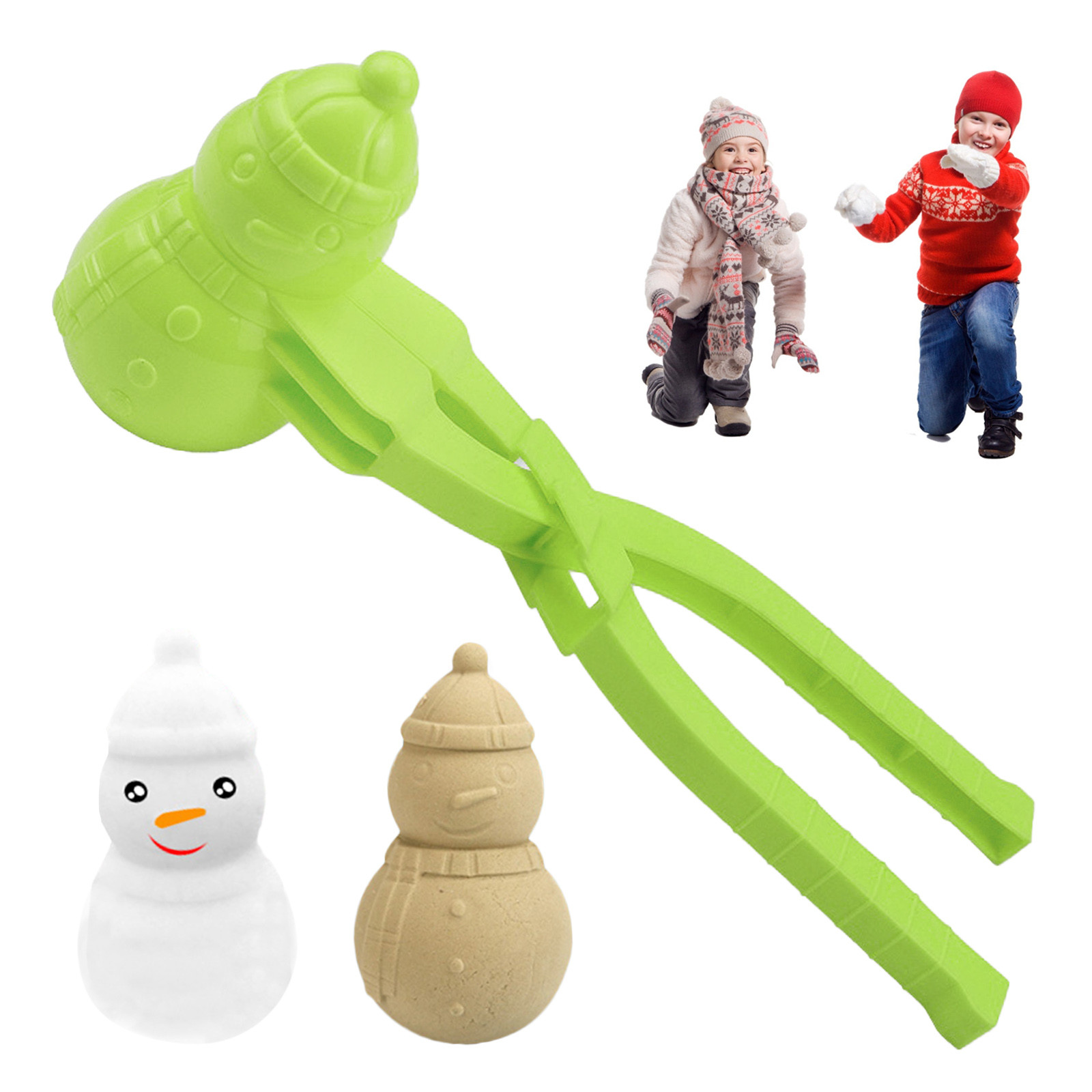Tbslaqlo Snowball Maker Toys Snow Toy Kit Snowball Maker Clip Beach ...