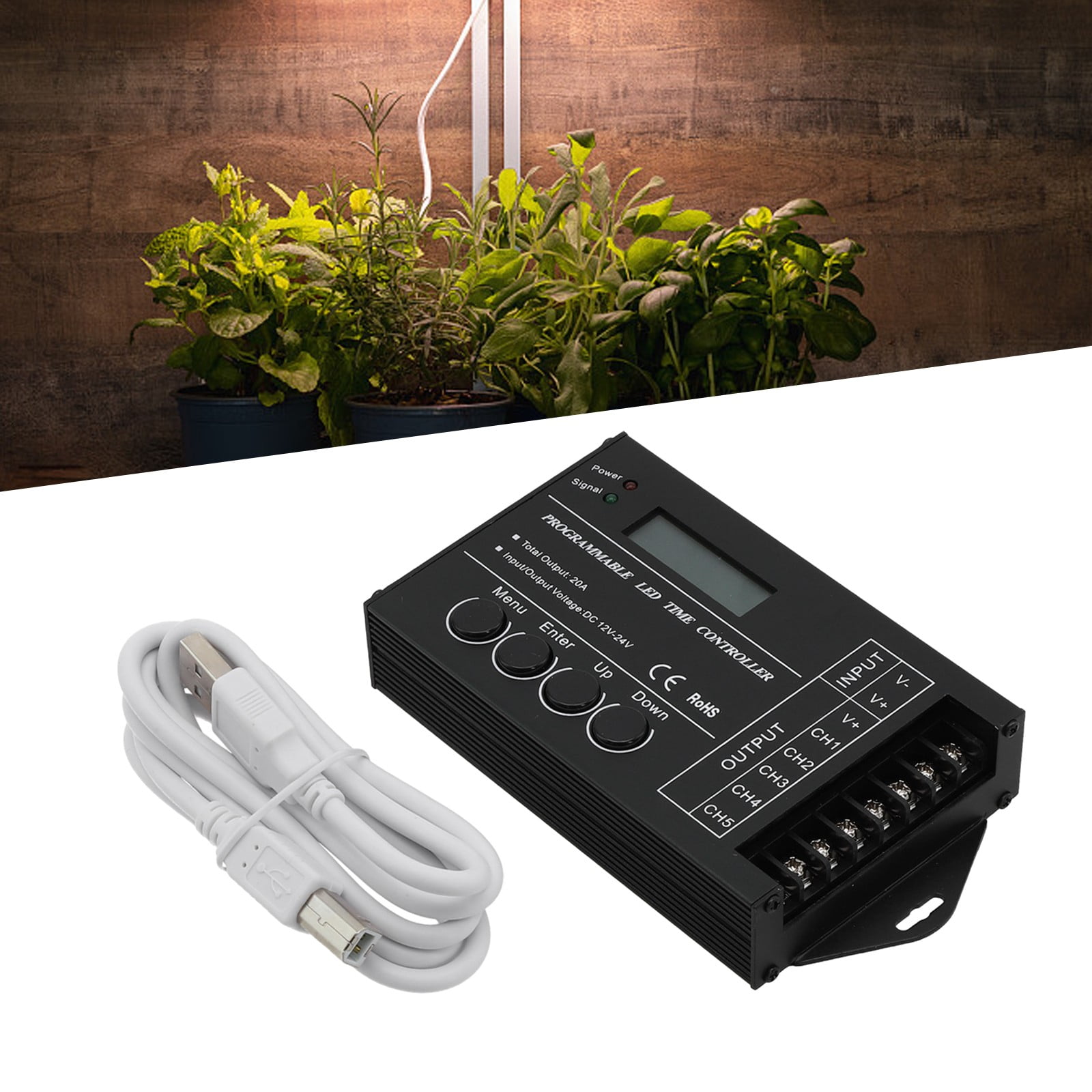 Tc420 Time Programmable Rgb Led Display Controller Timer 5 Channel Dc12 ... Tc420 Time Programmable Rgb Led Display Controller Timer 5 Channel Dc12 ...
