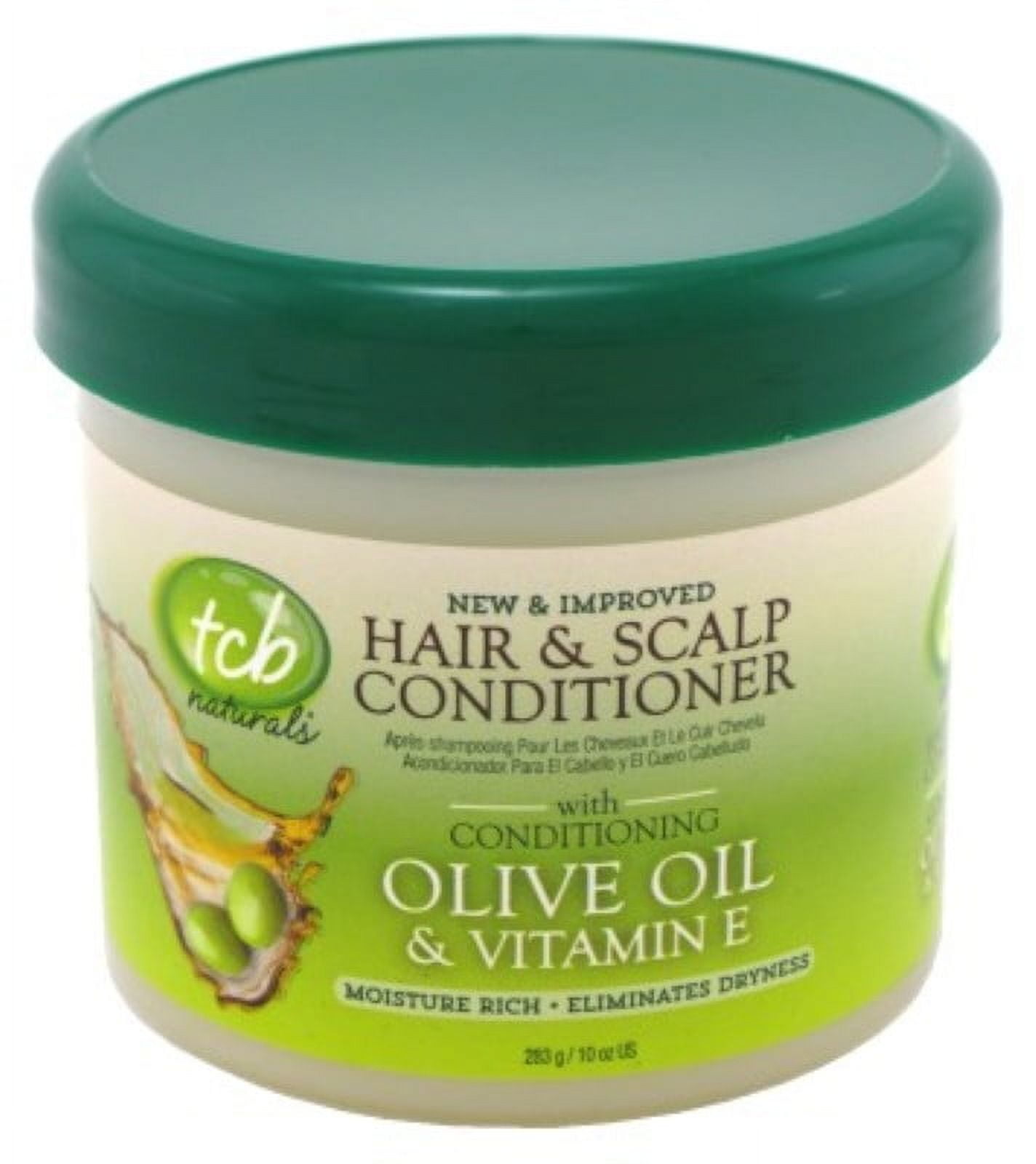 Tcb Naturals Conditioner Hair & Scalp Olive Oil & Vitamin-E Jar 10oz ...