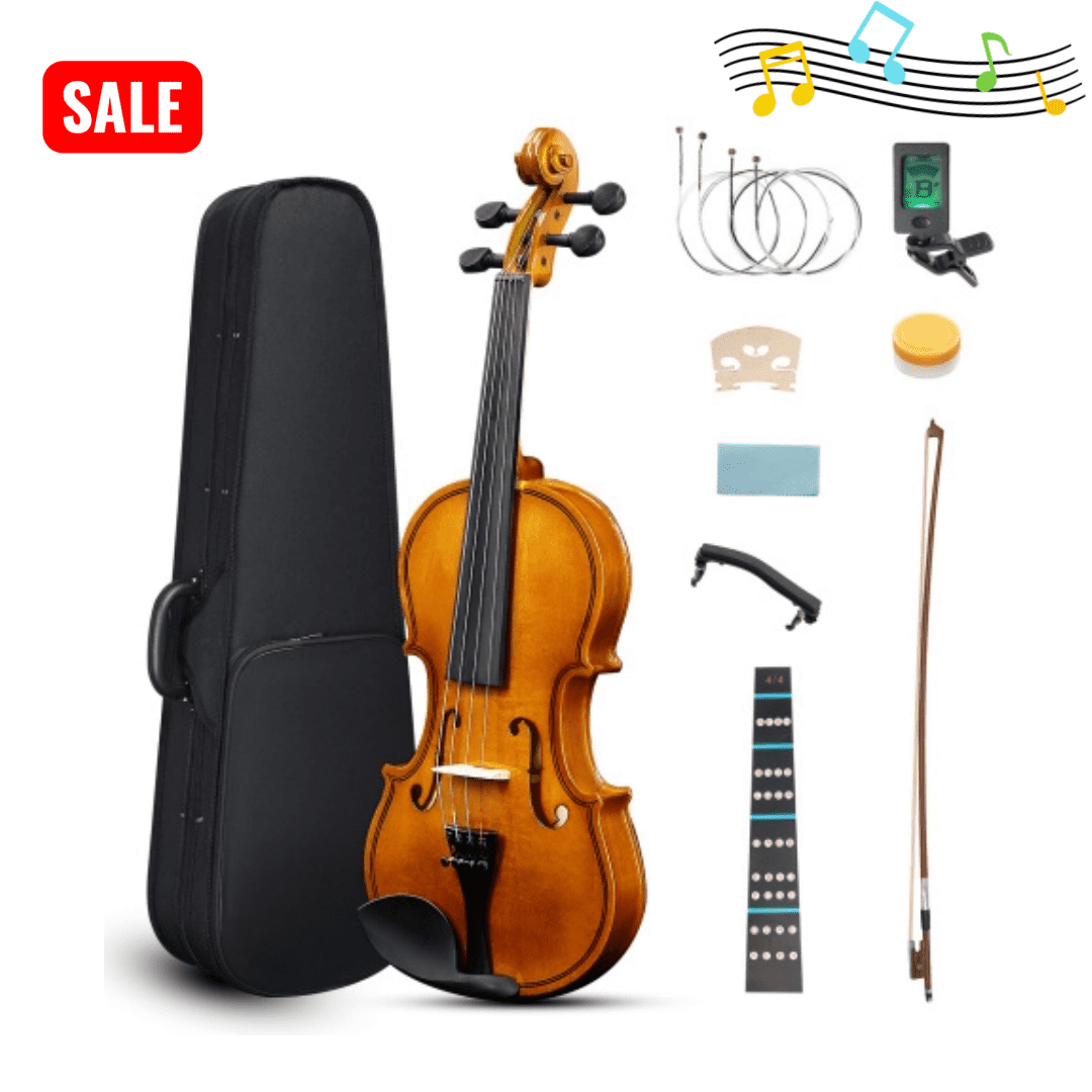 Tcbosik 1/4 Violin Set for Beginners | Fiddle Kit with Hard Case ...