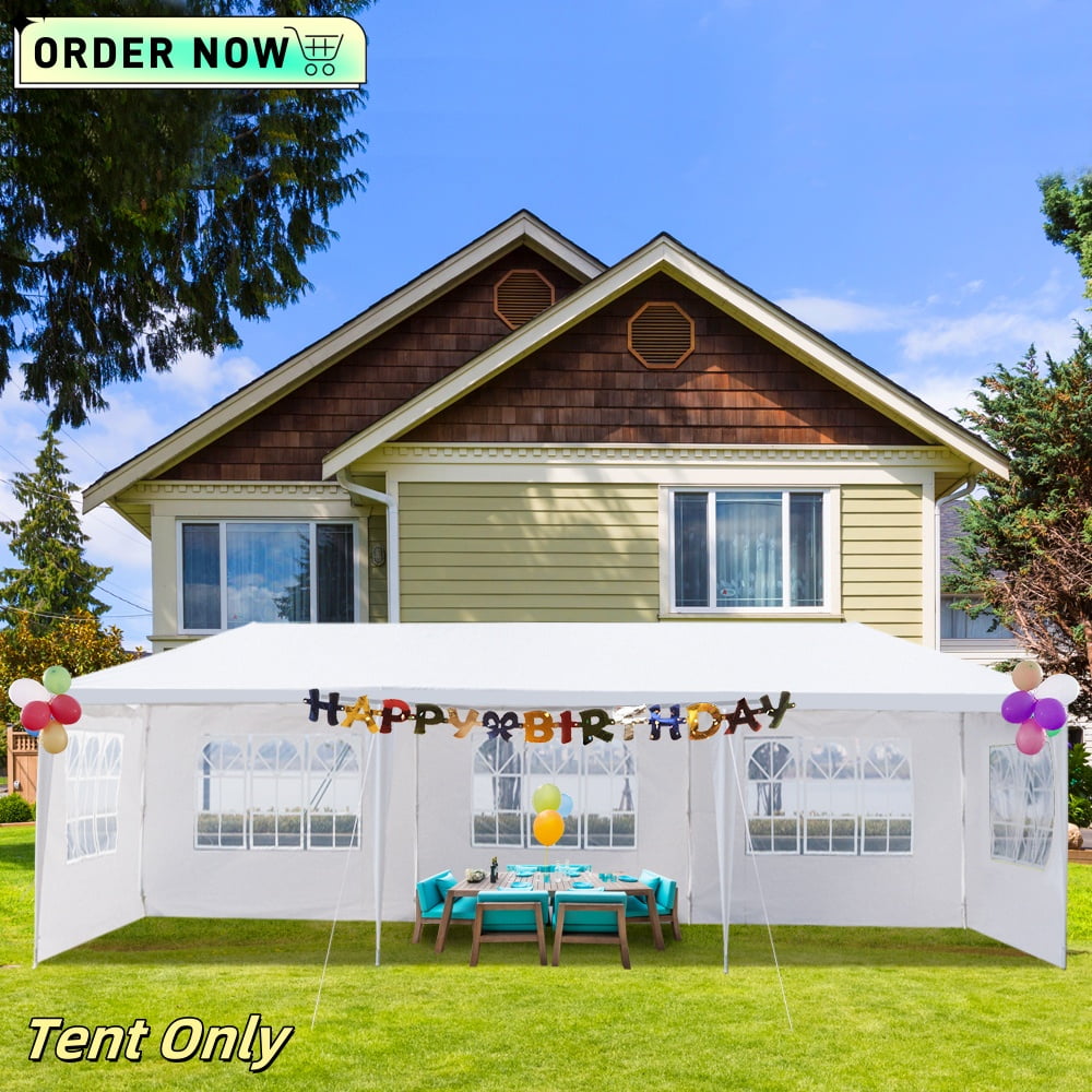 Tcbosik Outdoor Canopy with 5 Removable Sidewalls, Party Wedding BBQ ...