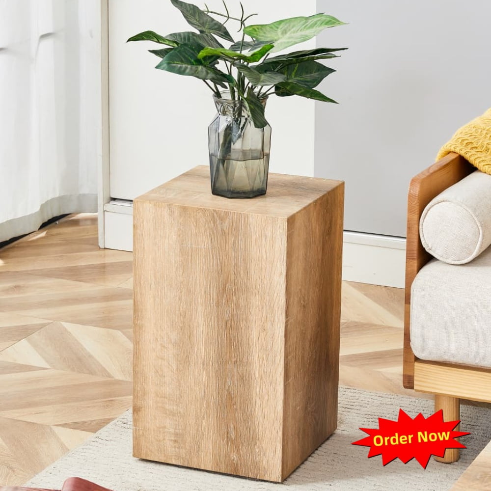 Tcbosik 12 inch Square Side Table, Modern End Table for Living Room ...