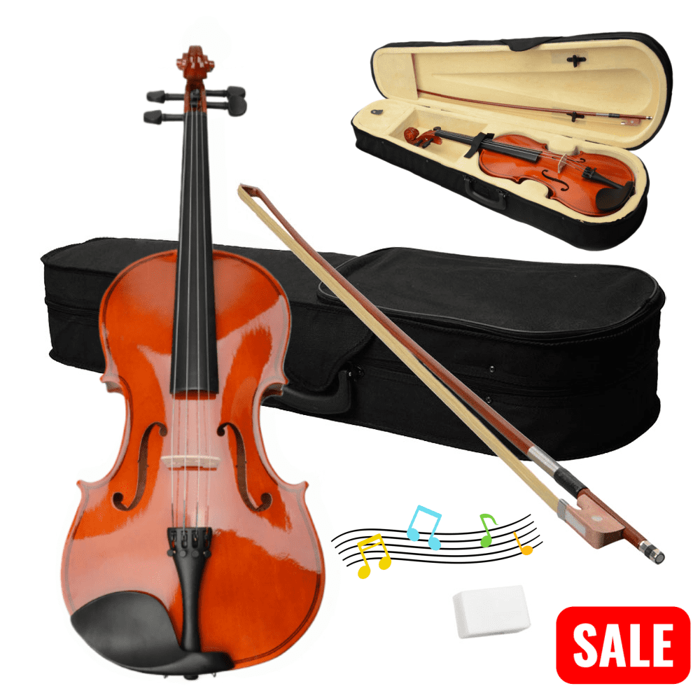 Tcbosik 16-Inch Acoustic Viola Kit with Hard Case, Bow and Rosin ...