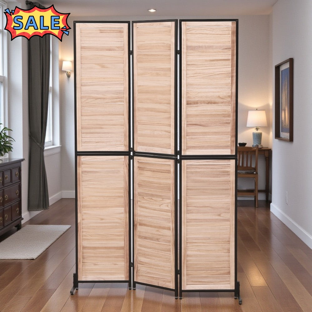 Tcbosik 3 Panel Room Divider, Folding Panel Screen, Portable Privacy ...