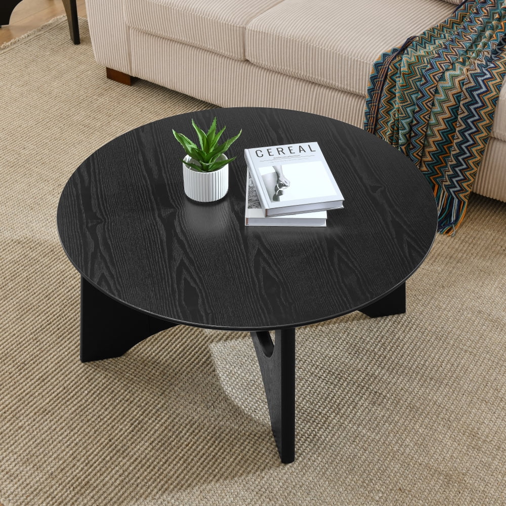 Tcbosik 36 inch Round Coffee Table for Small Space, Modern Center Table ...
