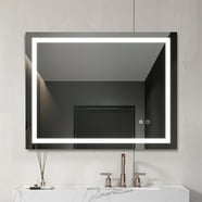 Free Shipping! Keonjinn 48'' x 28'' LED Bathroom Mirror, Wall Mounted ...