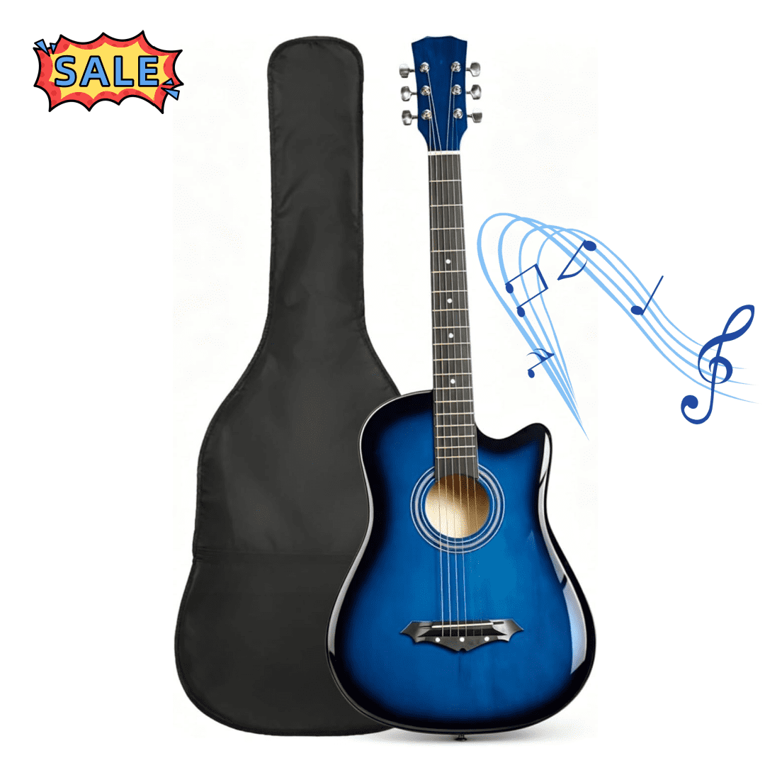 Tcbosik 38" Acoustic Guitar with Case for Beginners, Guitar Starter Set ...