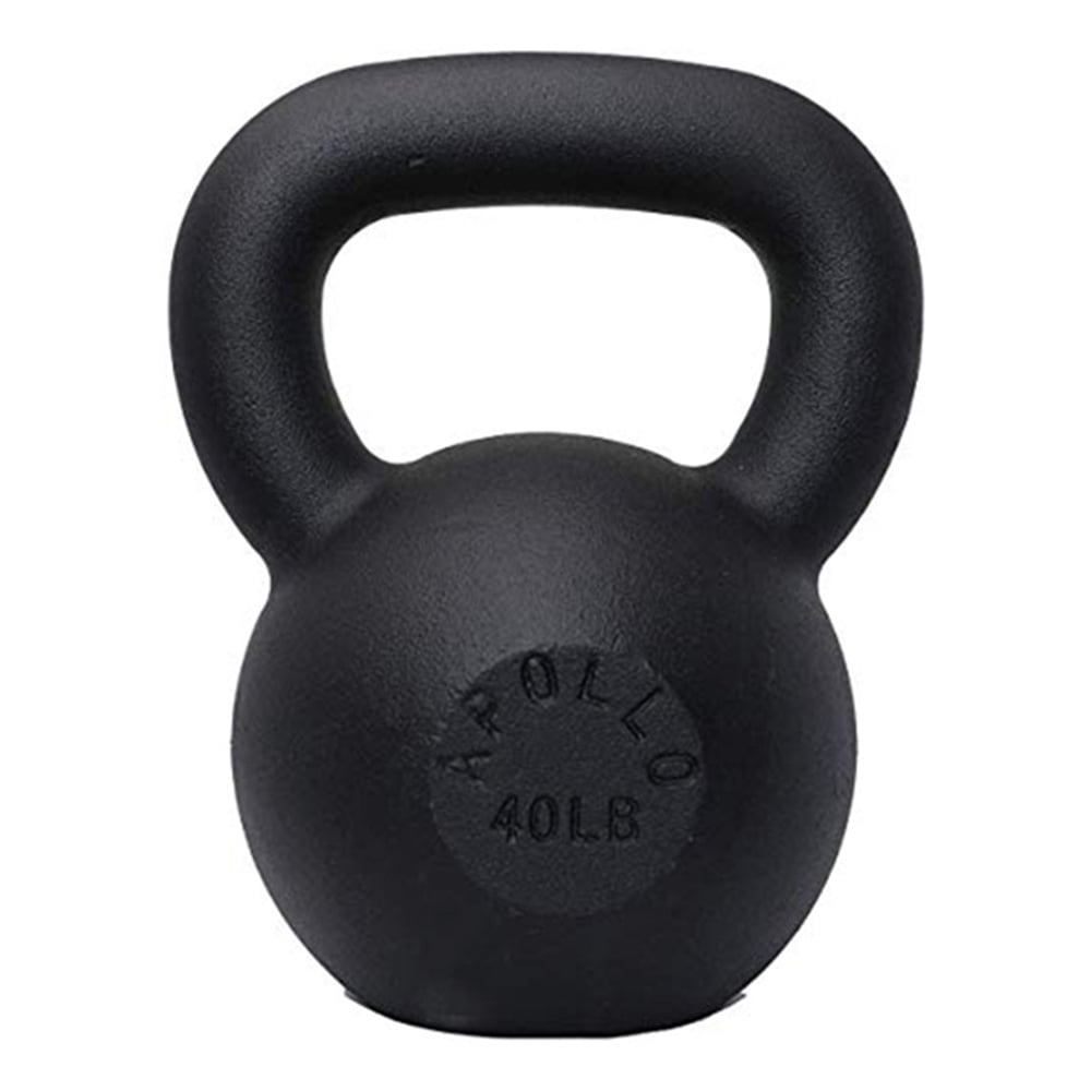 Tcbosik 40 lbs Cast Iron Kettlebell with Anti-Slip Handle for Exercises ...