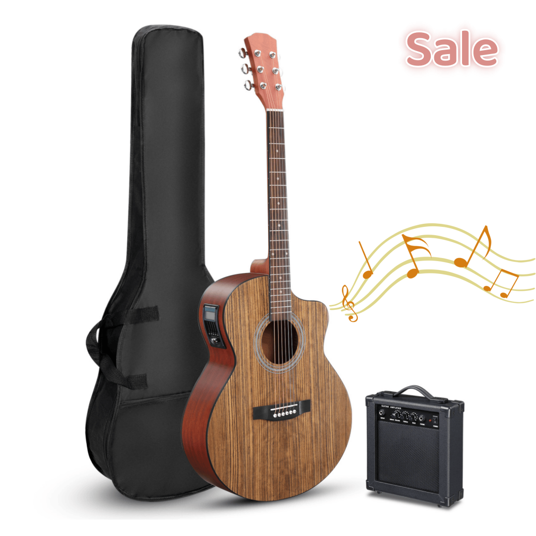 Tcbosik 41" Acoustic Guitar for Beginners Adult with Amplifier and Gig ...