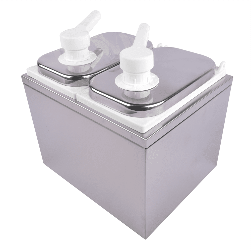 Tcbosik 4L Sauce Dispenser Pump, Stainless Steel Condiment Pump Station ...