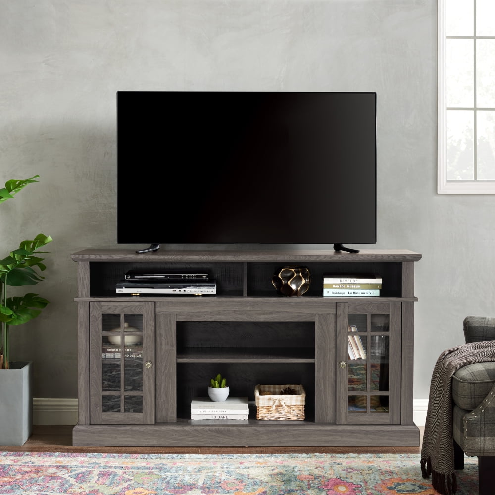 Tcbosik 58" TV Stand for Living Room, Entertainment Center with Open ...