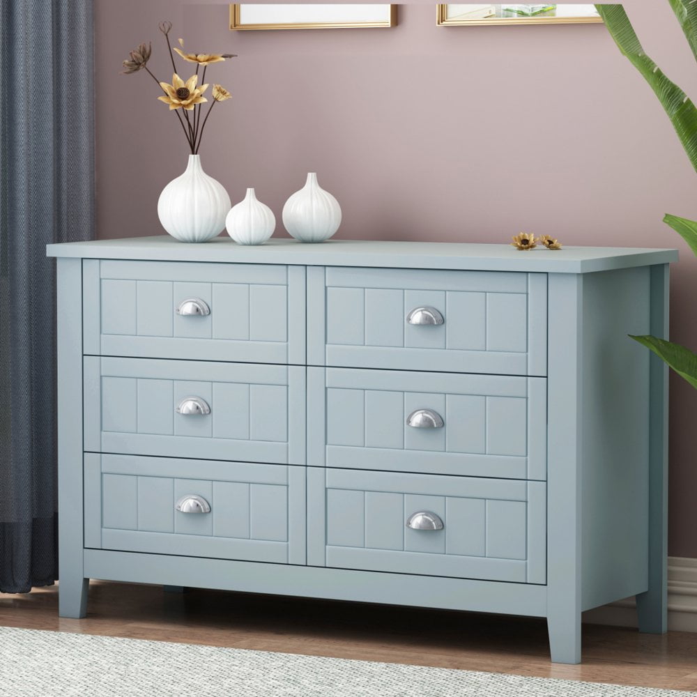 Tcbosik 6 Drawer Double Dresser Wooden Chest Of Drawers Modern Large tcbosik-6-drawer-double-dresser-wooden-chest-of-drawers-modern-large