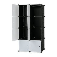 UBesGoo 12 Cubes Modular Portable Closet Wardrobe, Bedroom Storage ...