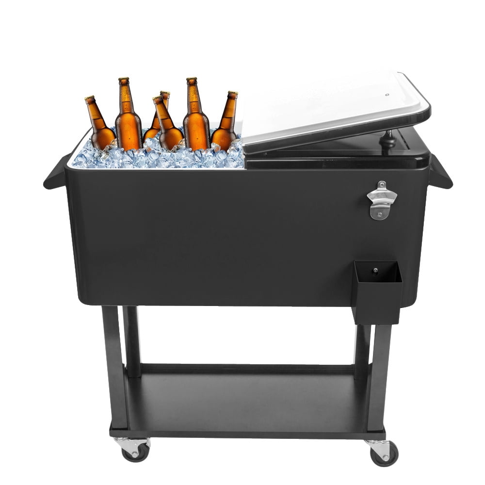 Tcbosik Cooler Cart for Office, Patio, BBQ, and Pool Gatherings ...