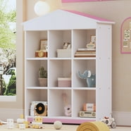 Cozy Castle 3-Piece U-Shaped Bookshelf, 8 Cubes, 4 Doors, Large Storage ...