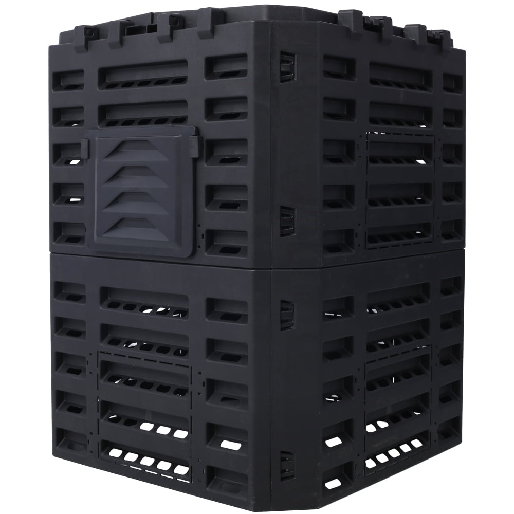 Tcbosik 90Gallon Garden Compost Bin Made from Recycled Plastic, Outdoor ...