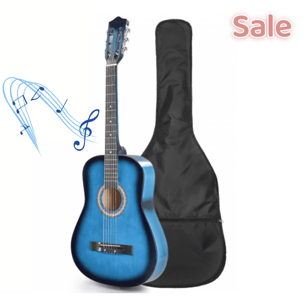 Tcbosik Beginner Acoustic Classical Guitar, 38 inch Guitar Bundle Kit ...