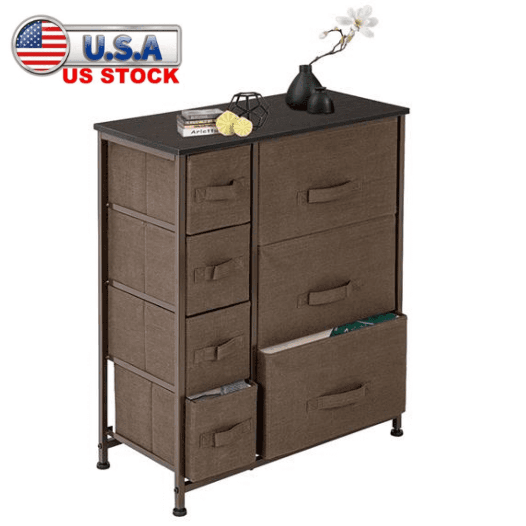 Tcbosik Chest of Drawer, Dresser with 7 Drawers, Storage Tower Unit for ...