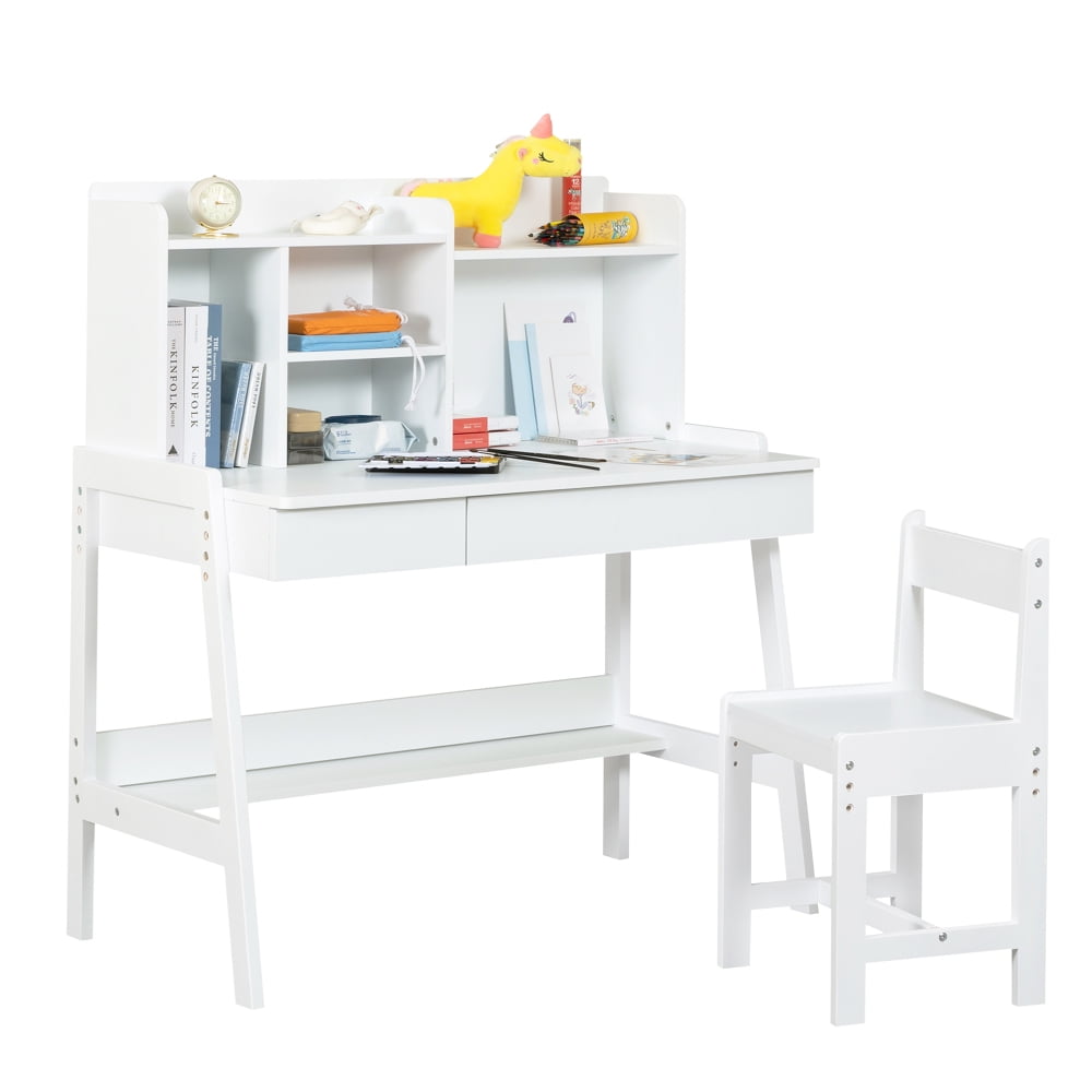 Tcbosik Children’s Desk and Chair Set, Kids Study Computer Desk with ...