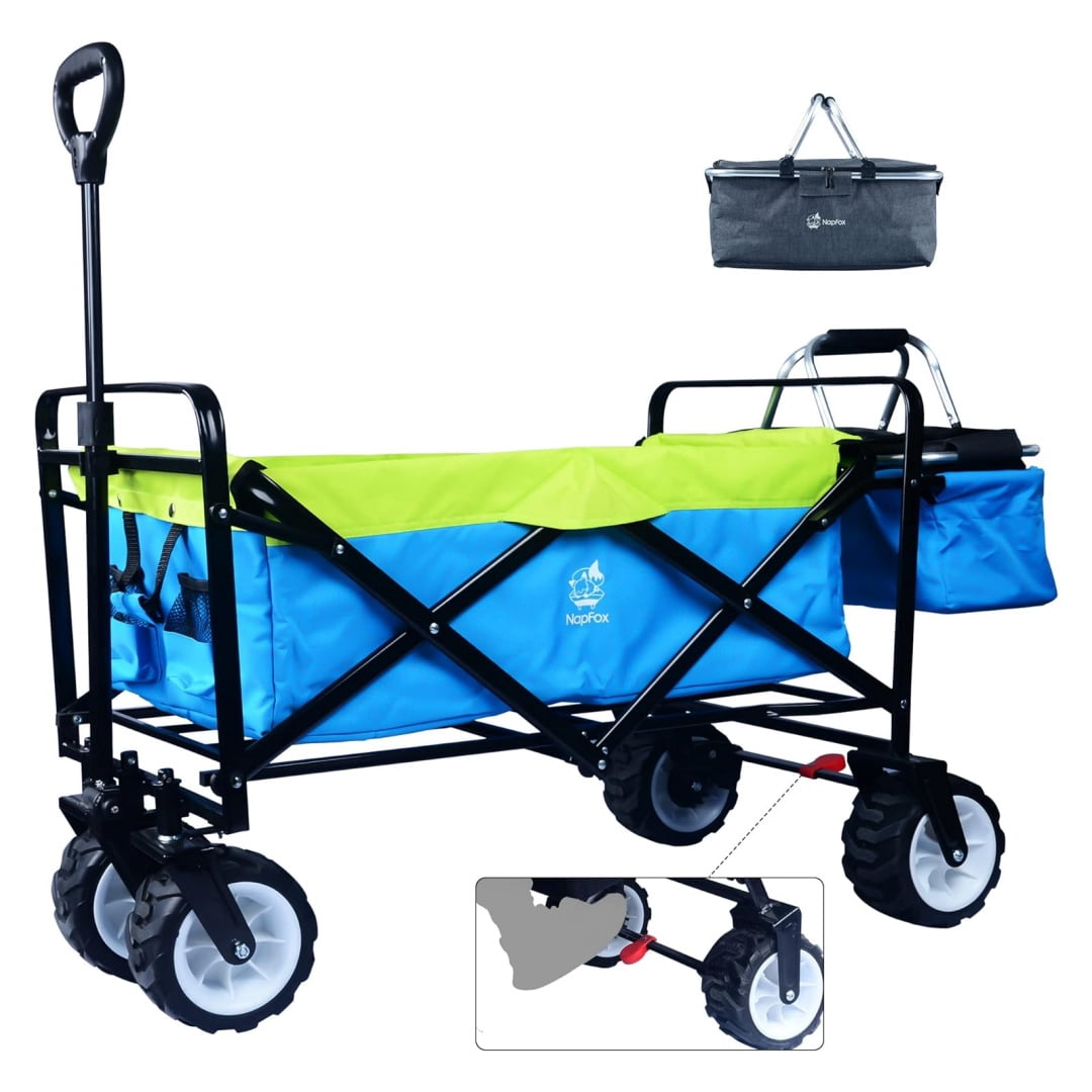 Tcbosik Collapsible Wagon, 350lbs Capacity Heavy Duty Foldable Cart ...
