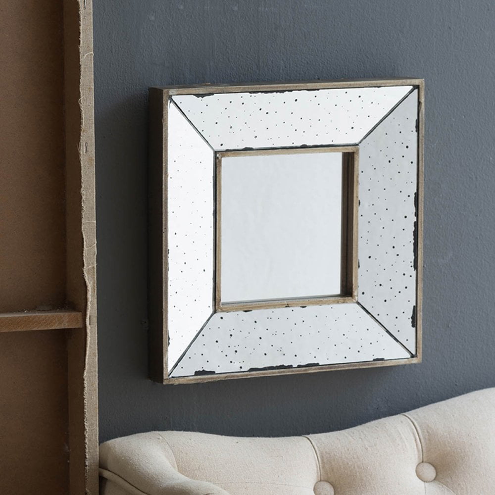 Tcbosik Decorative Mirror for Wall-12"x12" Silver Square Wall Mirrors ...