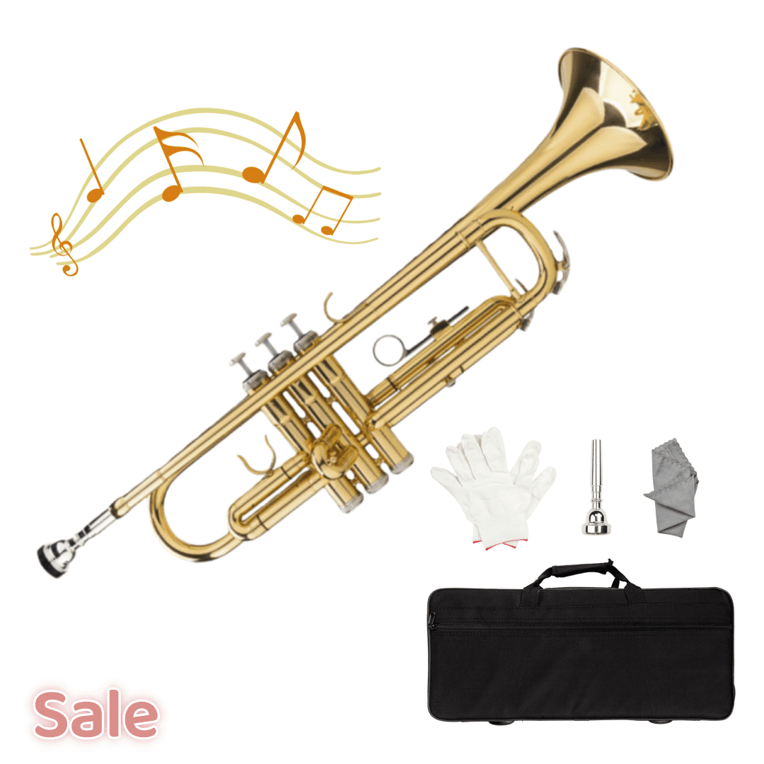 Tcbosik Drop B Tone Adjustable Trumpet, Beginner Instrument Set with ...