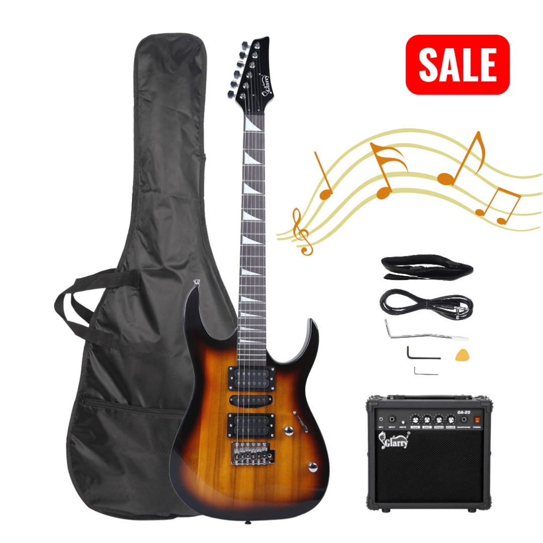 Tcbosik Electric Guitar Kit with 20W Amplifier, Beginner Starter Set ...