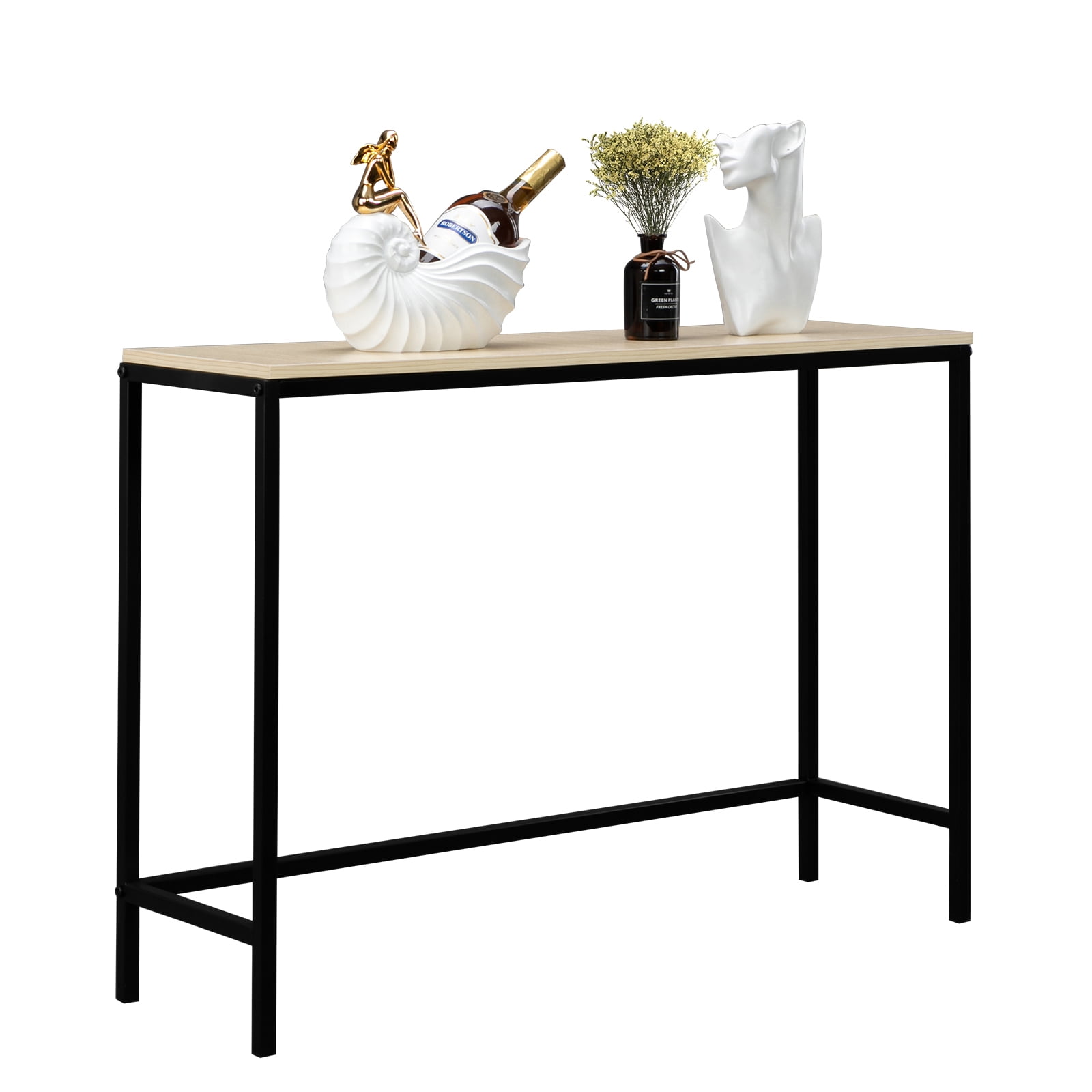 Tcbosik Entryway Table, Modern Console Sofa Table, Single Tire, Easy ...