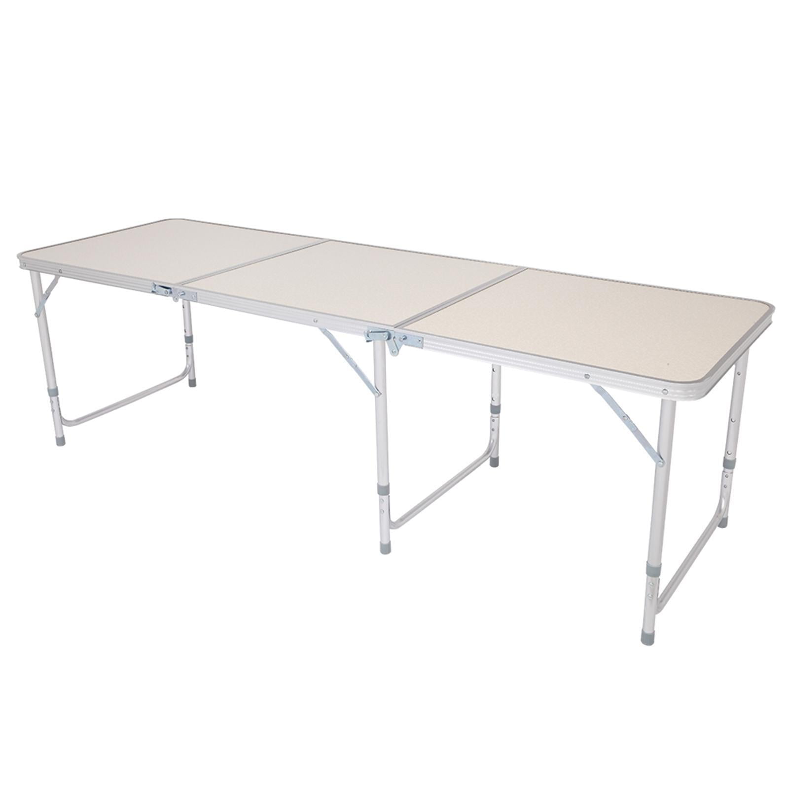 Tcbosik Foldable Table with Handle, Portable Folding Table, Home Use ...