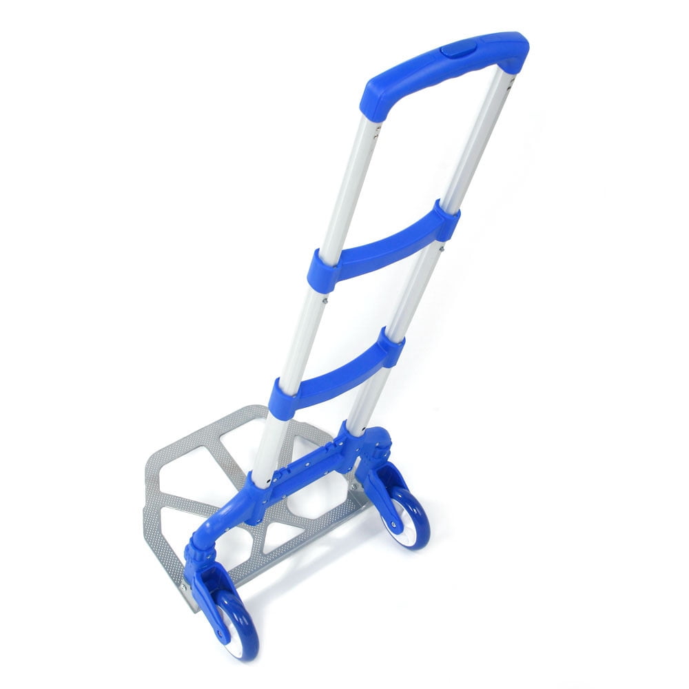 Tcbosik Folding Aluminum Push Truck, Collapsible Cart for Travel ...