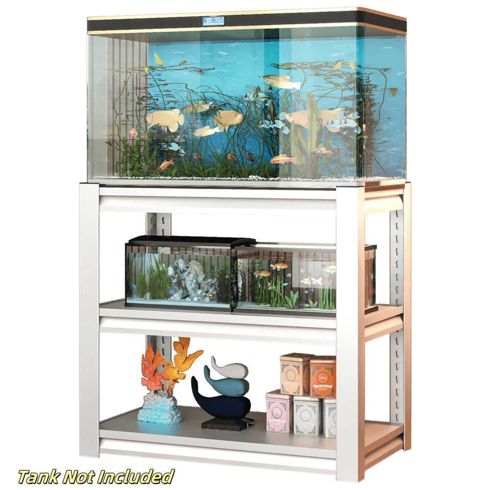Tcbosik Heavy Duty Metal Storage Rack, 45-50 Gallon Fish Tank Stand ...