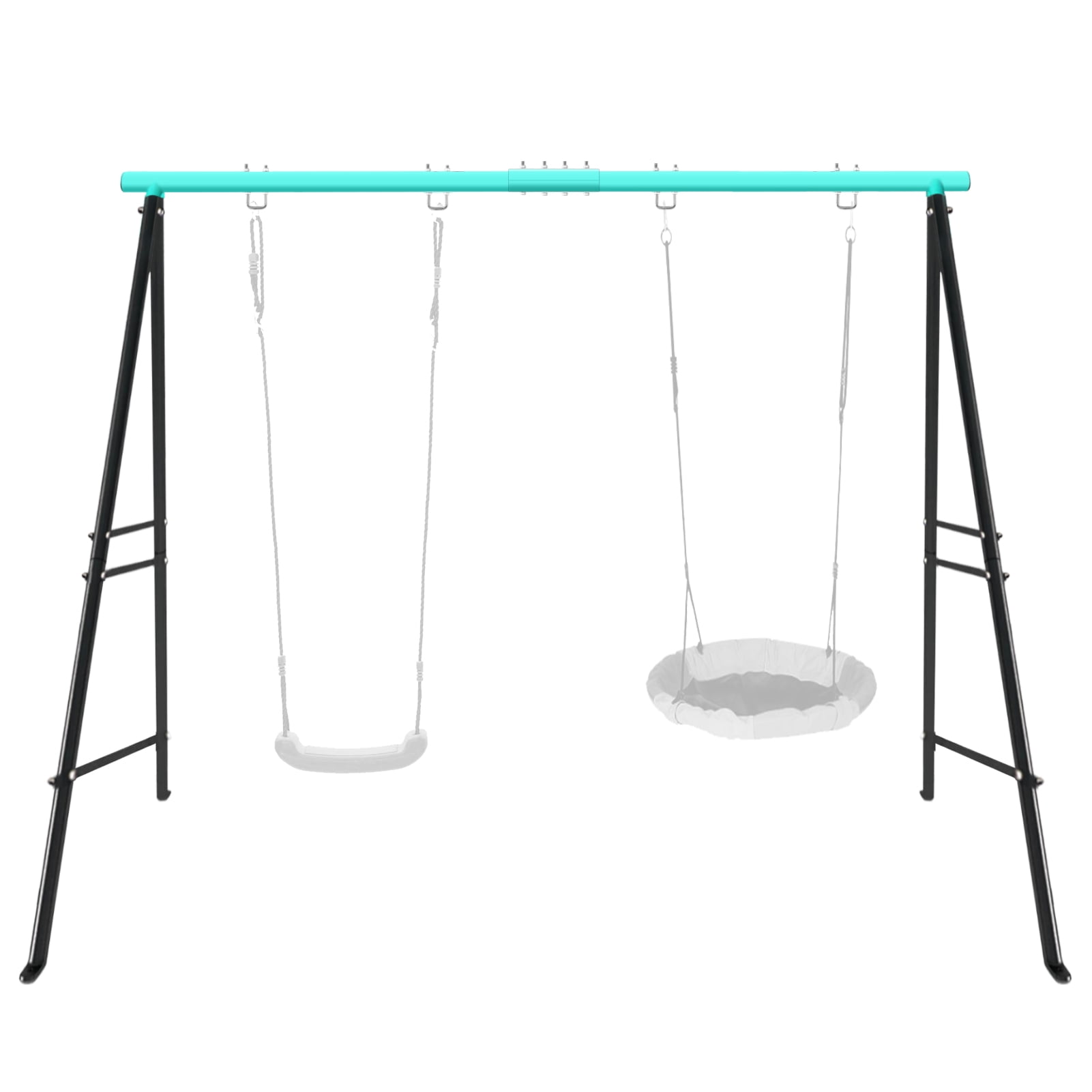 Tcbosik Heavy Duty Metal Swing Stand with Stakes for Kids and Adults ...