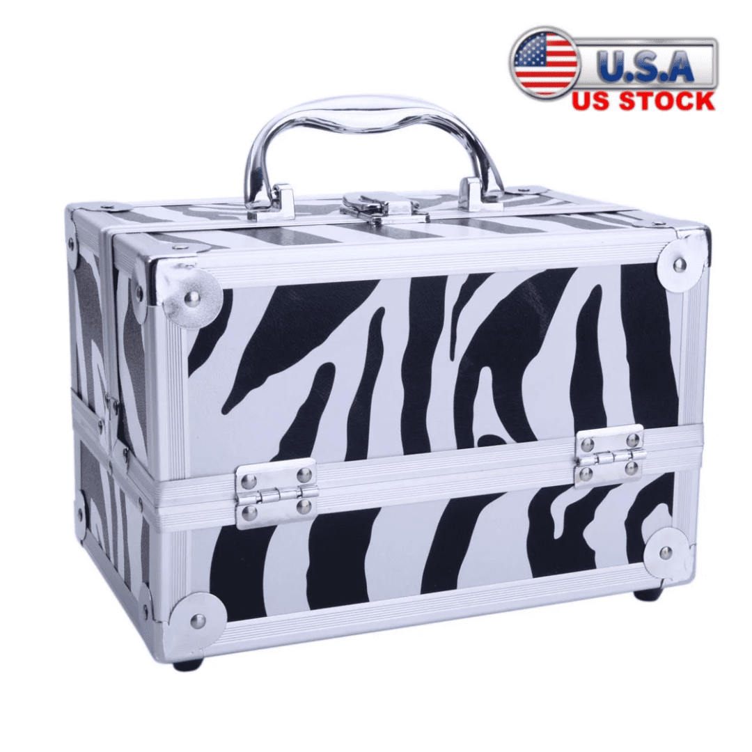 Tcbosik Makeup Handy Case, 5.9inches Makeup Train Case with Mirror ...
