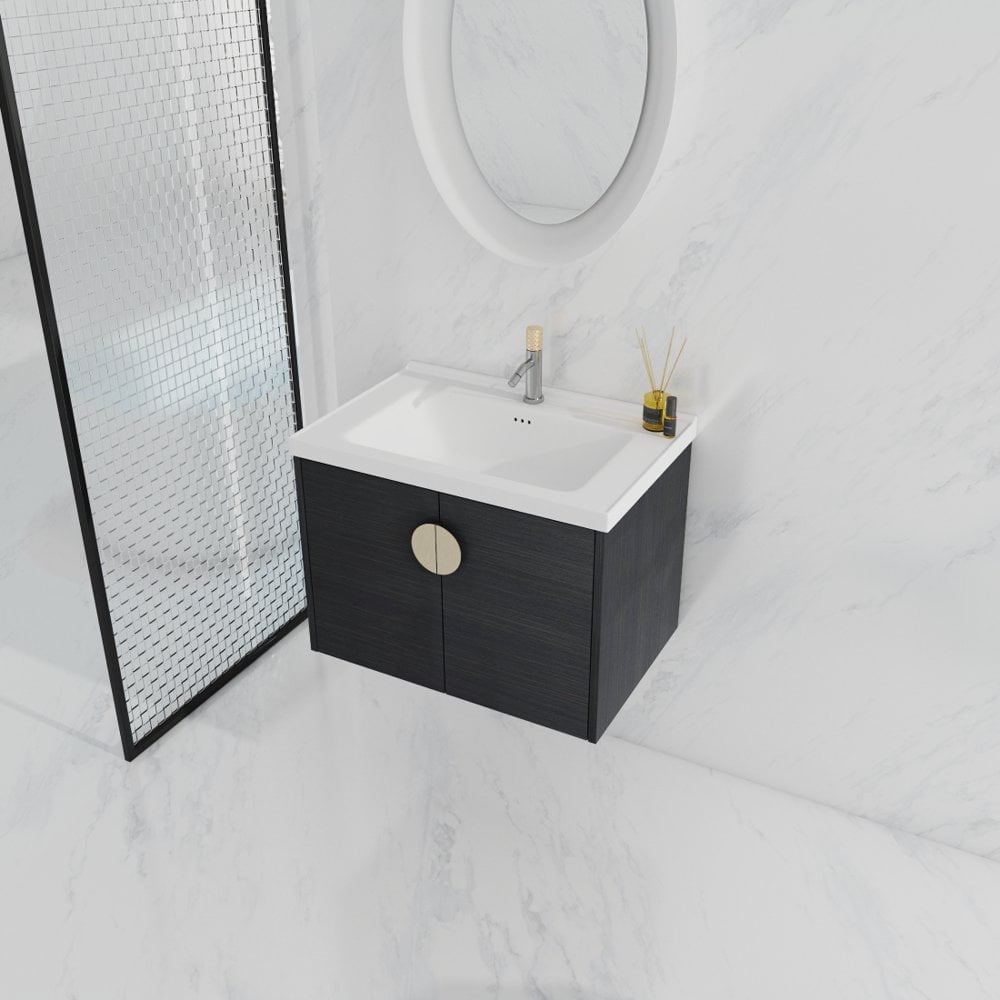 Tcbosik Modern 28" Floating Bathroom Vanity with Sink Wall Mounted ...