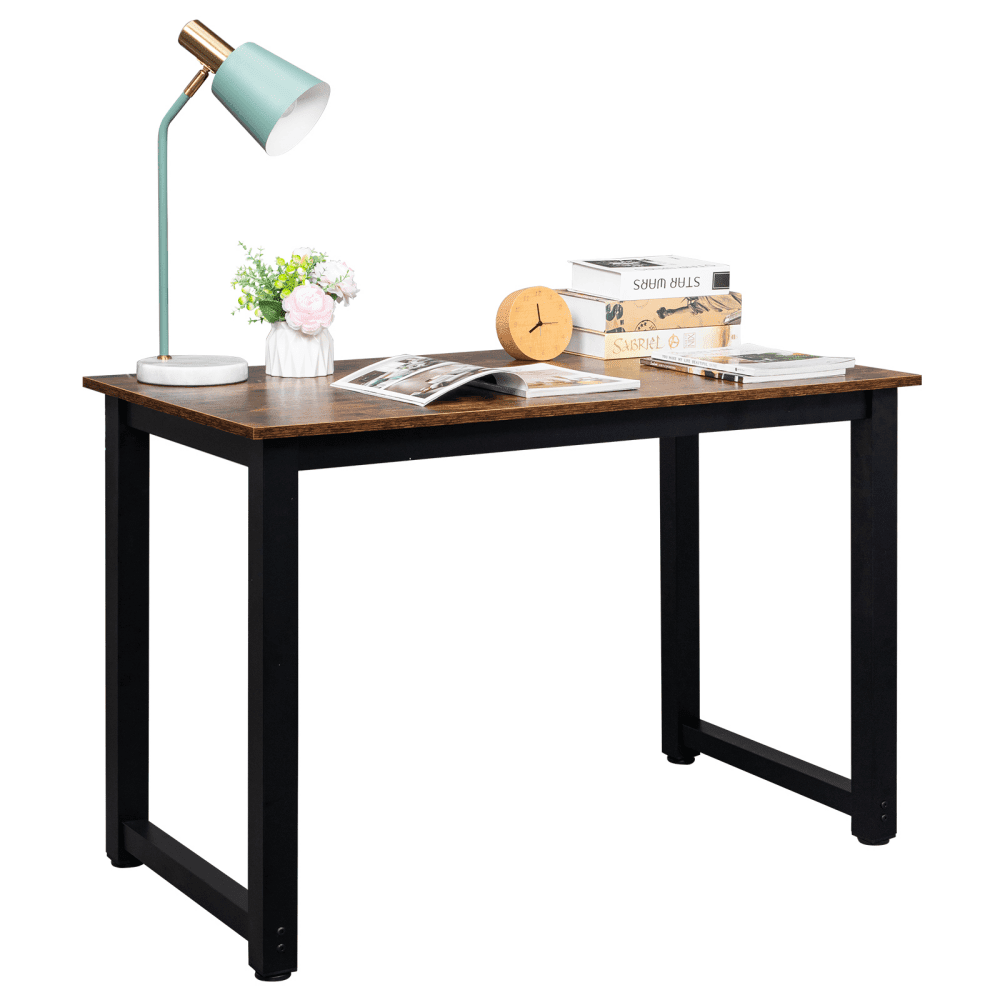 Tcbosik Modern Computer Desk, Simple Writing Study Work Table for Home Office, Retro Color ...